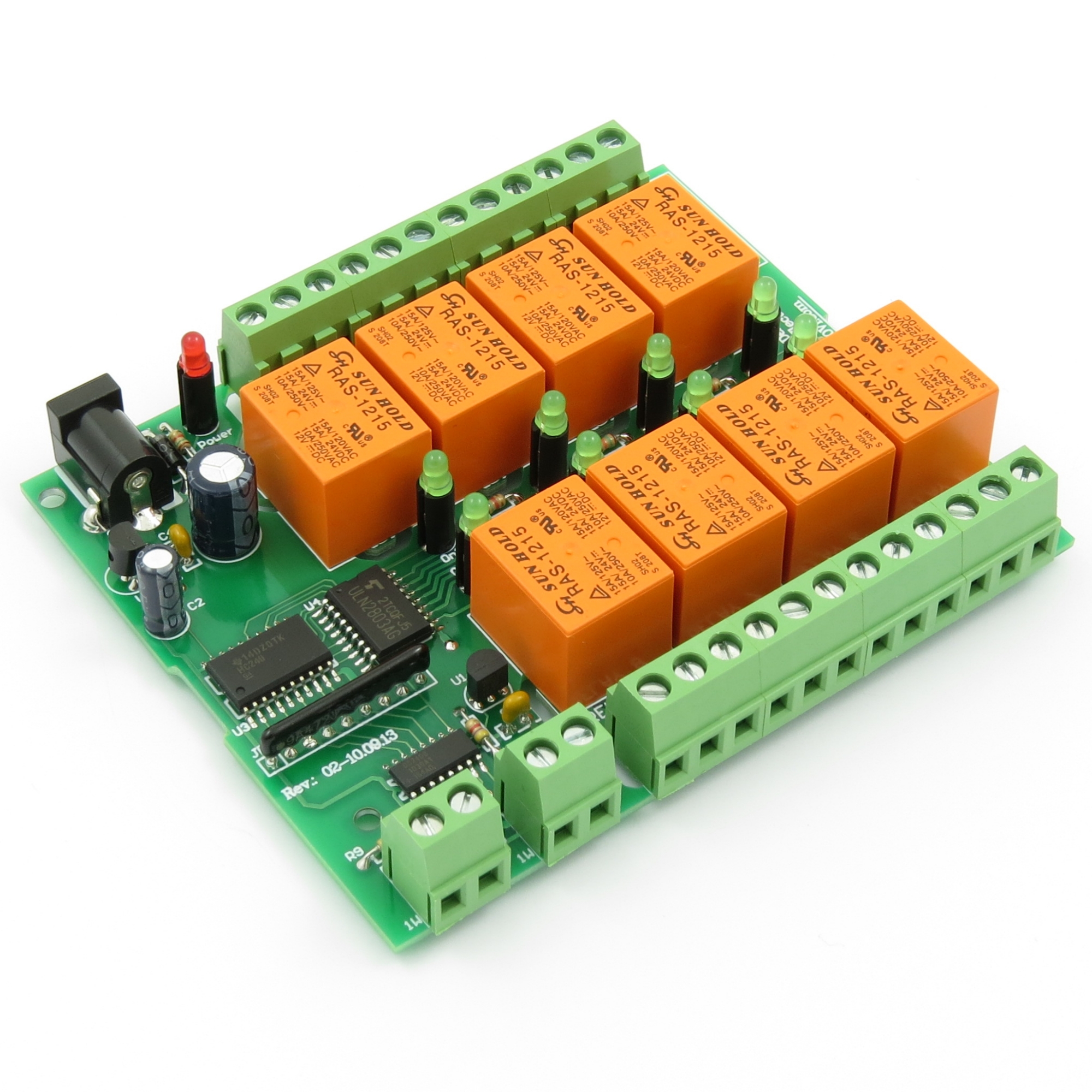 1-Wire, 8 Channel Relay Module Board based on Dallas DS2408 chipset | eBay