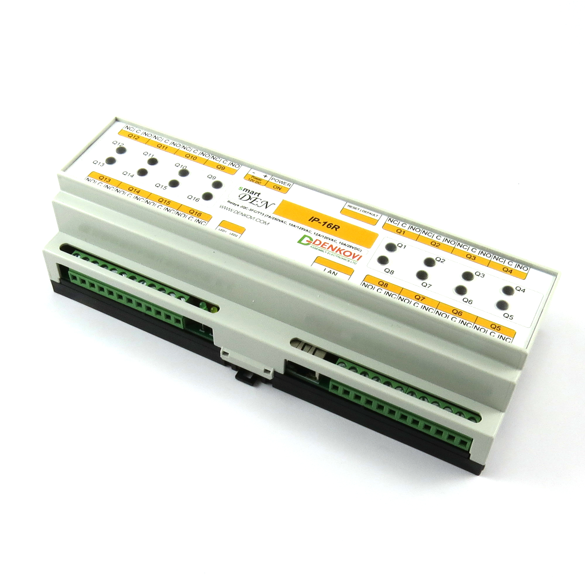 smartDEN LAN Ethernet IP 16 channels WEB Relay board - DIN Rail Box | eBay